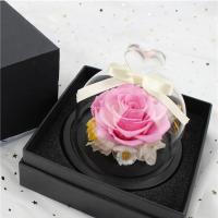 China Wedding Home Decorative Preserved Rose Gift Box With Long Saving Time for sale