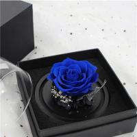 China Wedding Home Decorative Preserved Rose Gift Box With Long Saving Time for sale