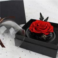 China Wedding Home Decorative Preserved Rose Gift Box With Long Saving Time for sale