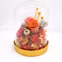 China Decorative Preserved Rose Glass Dome Create A Splendid And Romantic Atmosphere for sale