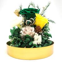 China 100% Real Rose Flower In Glass Dome With No Maintenance Required for sale