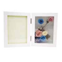 China Everlasting Preserved Rose Gift Box Photo Frame Soft Touch Lasted For Long Time for sale