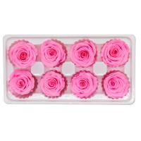 China DIY Pink Preserved Rose Heads Pretty Appearance Keeping Everlasting Memory for sale