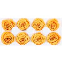 China DIY Golden Yellow Rose Flower Heads 4-5cm For Indoor Decoration for sale