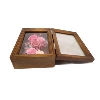 China Wedding Decorations Solid Wood Picture Frames With Preserved Flowers for sale