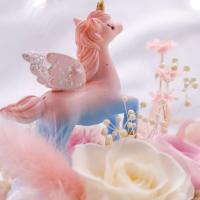 China Decorative Glass Flower Box Customized Color Gift For Marriage Proposals for sale