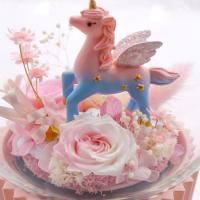 China Decorative Glass Flower Box Customized Color Gift For Marriage Proposals for sale
