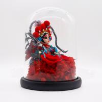 China Chinese Peking Opera Artificial Glass Rose Decoration Chinese Traditional Style for sale