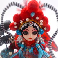 China Chinese Peking Opera Artificial Glass Rose Decoration Chinese Traditional Style for sale