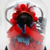 China Chinese Peking Opera Artificial Glass Rose Decoration Chinese Traditional Style for sale