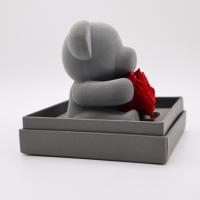 China Valentine'S Day Everlasting Rose Bear With Gift Box For Wife / Girlfriend / Mother for sale