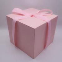 China Magic Cube Heart Shaped Flower Box , Preserved Roses In Heart Box for sale