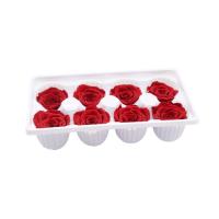 China Indoor Decoration Beautiful Preserved Rose Heads Customized Color for sale
