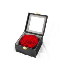 China 7-8CM Red Preserved Rose Gift Box For Celebration / Gift / Occasion for sale