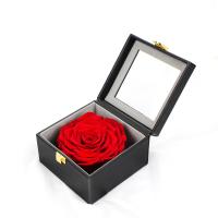 China 7-8CM Red Preserved Rose Gift Box For Celebration / Gift / Occasion for sale