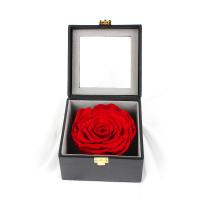 China 7-8CM Red Preserved Rose Gift Box For Celebration / Gift / Occasion for sale