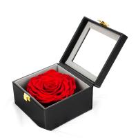 China 7-8CM Red Preserved Rose Gift Box For Celebration / Gift / Occasion for sale