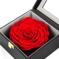 China 7-8CM Red Preserved Rose Gift Box For Celebration / Gift / Occasion for sale