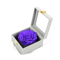China Multi Color 7-8CM Preserved Rose Gift Box For Valentines Gift / Party for sale