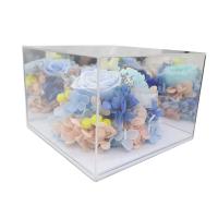 China Colorful Vivid Preserved Rose Gift Box Can Lasting For A Long Time for sale