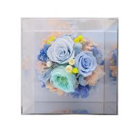China Colorful Vivid Preserved Rose Gift Box Can Lasting For A Long Time for sale