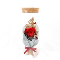 China Clear Durable Wishing Mini Rose Bottles Perfect Gift For Valentines Day for sale