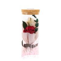 China Clear Durable Wishing Mini Rose Bottles Perfect Gift For Valentines Day for sale