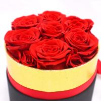 China Long Lasting Natural Touch Preserved Flowers In Box For Jewelry Gifts for sale