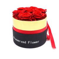 China Beautiful Color Favor Gift Boxes , Eternal Love Preserved Flowers In A Box for sale