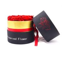 China Beautiful Color Favor Gift Boxes , Eternal Love Preserved Flowers In A Box for sale