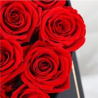 China Forever Luxury Preserved Roses , Flower Heart Box For Wedding Gift for sale