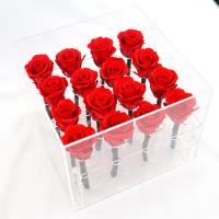 China Handmade Preserved Roses Live , Real Touch Flower Decoration For Wedding Reception for sale