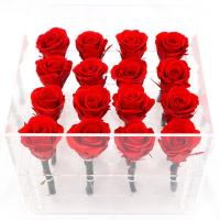 China Customized Color Everlasting Rose , New Year Love Real Preserved Roses For Crafts for sale