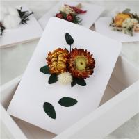China Mini Beautiful Flowers Cards , Colorful Handmade Flower Birthday Cards for sale