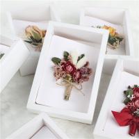 China Custom Color Dried Flower Cards , Handmade Floral Cards For Valentine's Day Present for sale