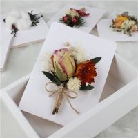 China Custom Color Dried Flower Cards , Handmade Floral Cards For Valentine's Day Present for sale