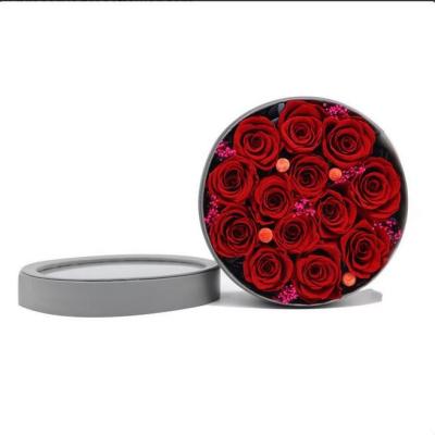 China Decorative Preserved Flowers In Box , Eternal Roses Box For Gift for sale