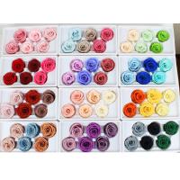 China 6pcs Long Lasting Diameter 5-6cm Preserved Flower Heads for sale