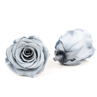 China 6 Buds/Box 5-6cm Artificial Preserved Rose Heads For Wedding for sale