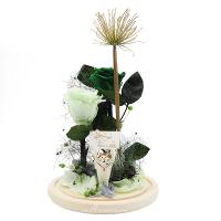China Eternal Roses In Glass Home Cute Decoration Preserved Flower Gift Boxs For  Valentine’S Day for sale
