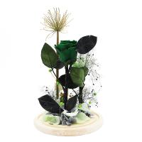 China Eternal Roses In Glass Home Cute Decoration Preserved Flower Gift Boxs For  Valentine’S Day for sale