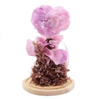 China Custom Hreat Eternal Flower In Glass Wedding Decoration For Christmas Brithday for sale