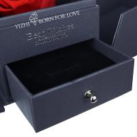 China Single Surprise Acrylic Forever Flower Box Preserved Rose Jewelry Gift Box for sale