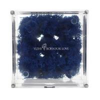 China Acrylic Blue Exquisite Nine Eternal Roses Preserved Flowers For Valentine'S Day Gift for sale