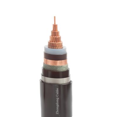 China 8.7-15KV Medium Voltage Power Cable XLPE Insulated 90°C Rating Copper Aluminum Conductor 25-630mm² for sale
