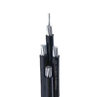 China Aluminium Twisted ABC Aerial Bundle Cable 600V-2200V Overhead Service Drop Wire with PVC Insulation for sale