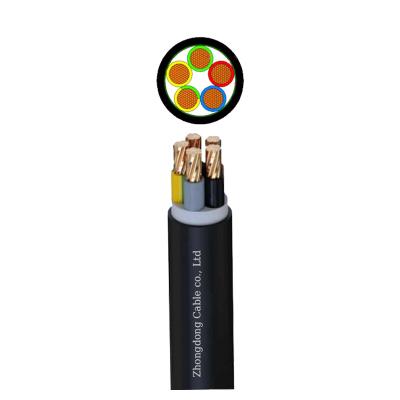 China Fire Resistant PVC Insulation Cable NYY NYYHY NAYY 4 Core 1.5-400mm² with Steel Tape Armouring for sale