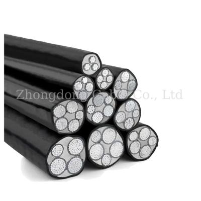 China LV PVC Fire Proof Aerial Bundled Cable ABC Overhead Electrical Cable 600/1000V Power Transmission for sale