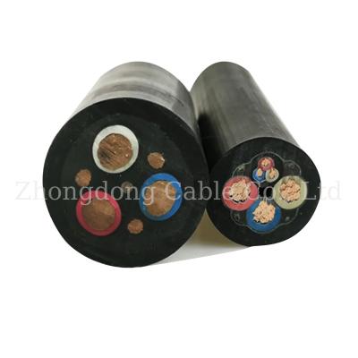China IEC H07RN-F Flexible Rubber Cable 600V 200°C Temperature Range for Mining and Industrial Applications for sale