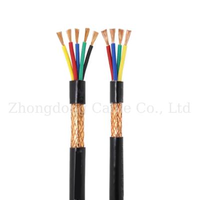 China Copper Shield Control Cable Multi Core 1.5mm² Unarmored Wire with 450/750V Rating and 70°C Temperature Range for sale